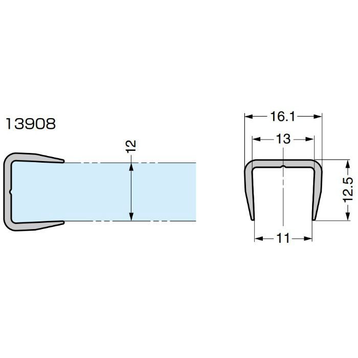 エッジシール 13908 13908【翌日出荷】 スガツネ工業【アウンワークス通販】