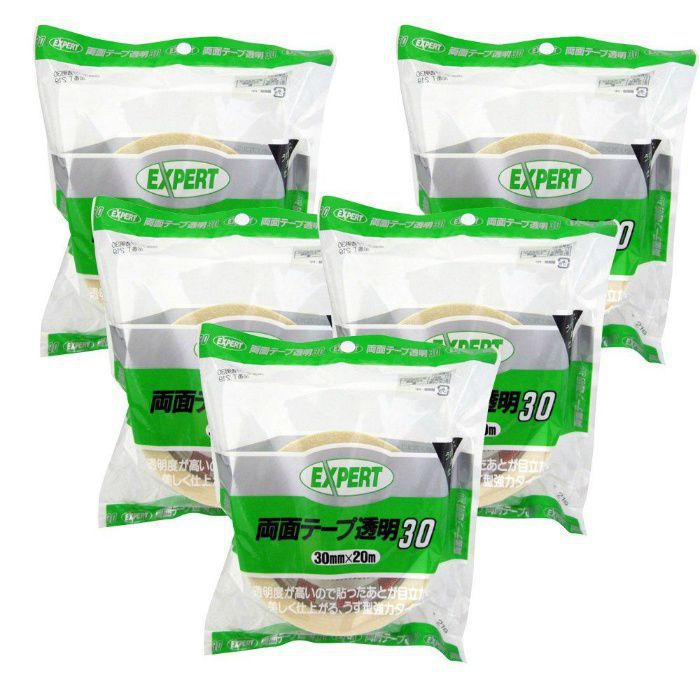 T219 両面テープ透明30 0.1mm×30mm×20m 5巻 ニトムズ【アウンワークス通販】