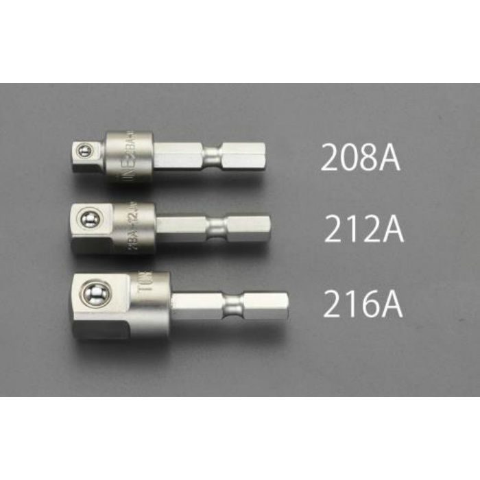 EA618AX-212A 3/8"DRx1/4"HEX/49mm ソケットアダプター エスコ【アウンワークス通販】
