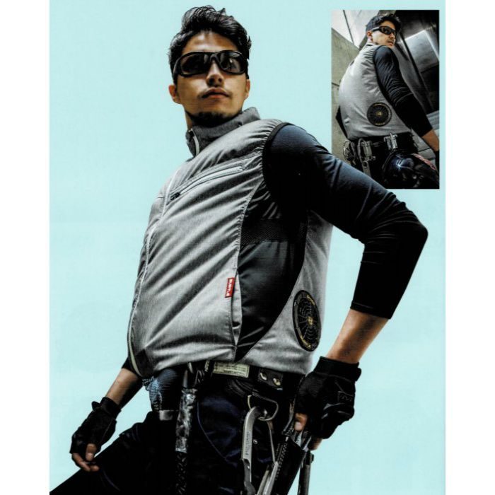 AC1024-3L-52 エアークラフトベスト（ユニセックス） 3Lサイズ バーク ウェアのみ バートル【アウンワークス通販】