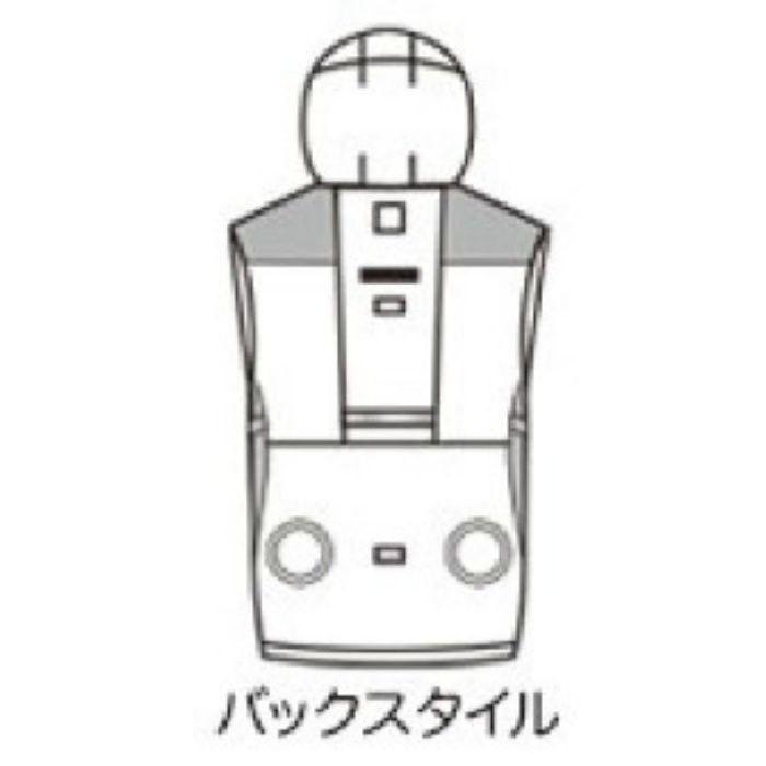 AC1094-LL-3 エアークラフトパーカーベスト（ユニセックス） LLサイズ ネイビー ウェアのみ バートル【アウンワークス通販】