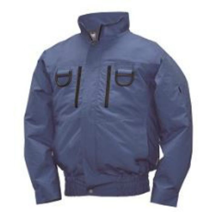 NA-2131C NクールⓇウェア 綿100％フルハーネス仕様／タチエリ 大容量バッテリーセット（黒色ファン） ダークブルー 3L エヌ・エス ...