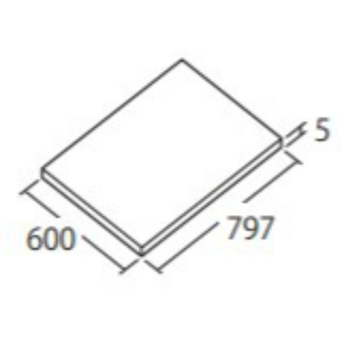 AB680#HU2 ハイドロセラ・フロアPU（薄型） 600×800角 平 AⅢ施釉 ブラウン TOTO【アウンワークス通販】