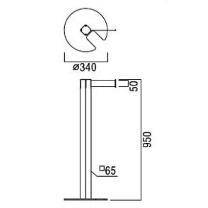 UP-402-31-06-STG ポールガイド ベルトインパーティション ポールライン スタッキング仕様 ブラック＋スチールグレー ユニオン ...