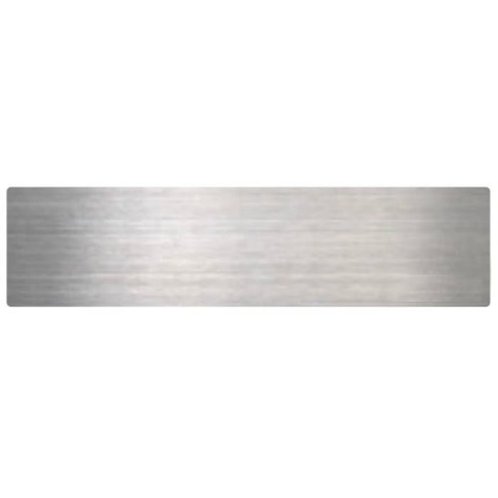 NS-107 サイン 長四角 ステンレス 100×25mm ヘアーライン シロクマ【アウンワークス通販】