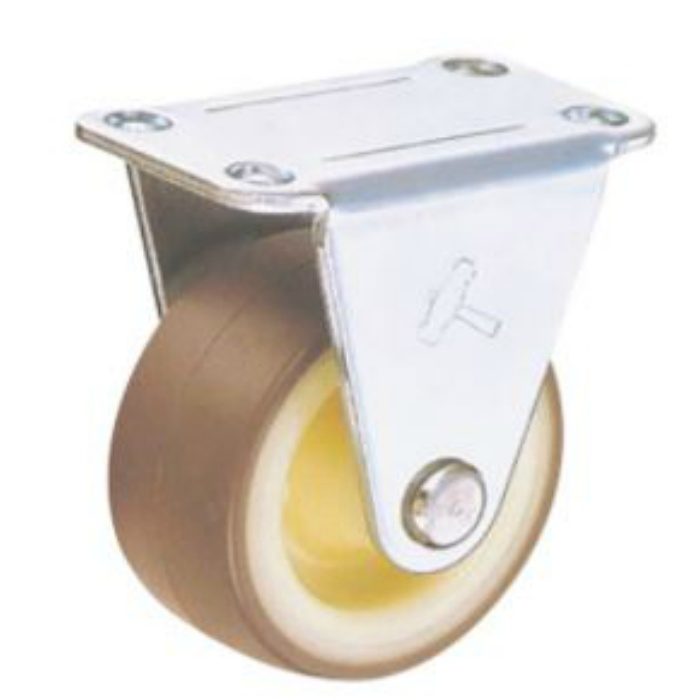 ハンマーキャスター G型 420R-UR38 固定 ウレタン [8個／セット] 八幡ねじ【アウンワークス通販】