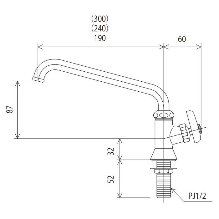 K16ND 立形自在水栓 KVK【アウンワークス通販】