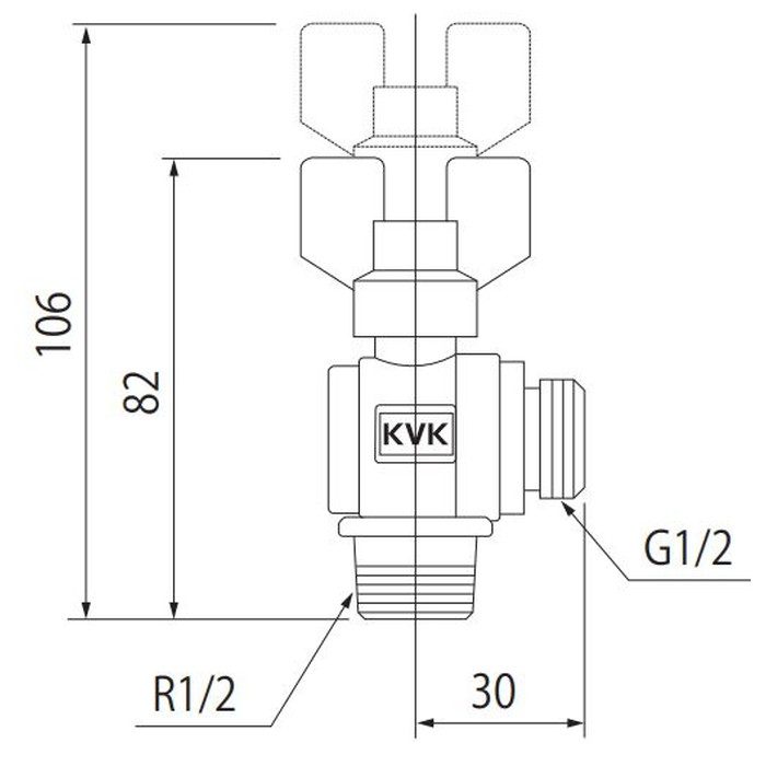 K257 耐熱ボールバルブ R1／2おねじ×G1／2おねじ KVK【アウンワークス通販】