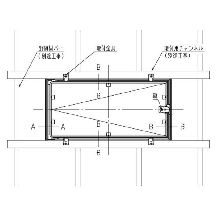 HHNT-K3060W アルミ天井点検口 ハイハッチ 気密タイプ 303×606 鍵付 ホワイト ナカ工業【アウンワークス通販】