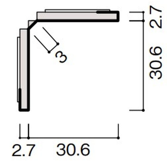 WB01-B43MT-S オトカベ専用施工部材 入隅見切縁 2430mm ティーブラウン用 2本入 DAIKEN（大建工業）【アウンワークス通販】