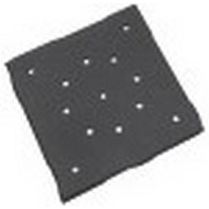 4930740 ワーククッション AA0505 穴有り 500×500mm ブラック ミヅシマ工業【アウンワークス通販】