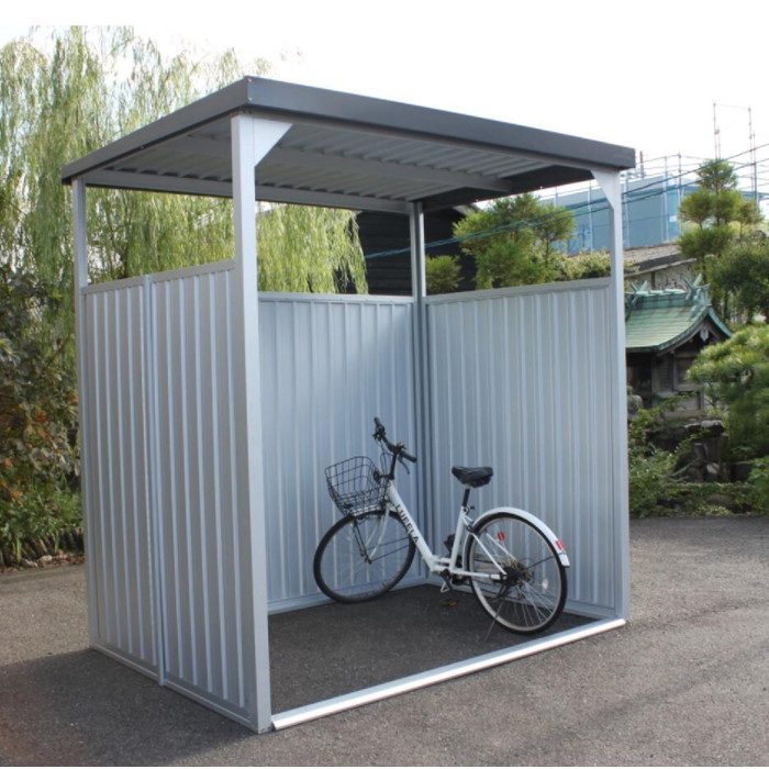 DM-10HLL 多目的万能物置 HLLシリーズ ロングパネル 巾2390×奥行1795×高さ2509mm シルバー ダイマツ【アウンワークス通販】