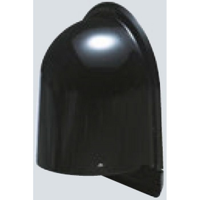 PYK-S100KLK パイプフード（鐘型）寒冷地仕様 ルーバー付 適合ダクト外径φ103～106 ブラック ツヤ有 未来工業【アウンワークス通販】