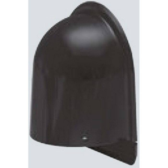 PYK-S100KLKN パイプフード（鐘型）寒冷地仕様 ルーバー付 適合ダクト外径φ103～106 ブラック ツヤなし 未来工業【アウンワークス通販】