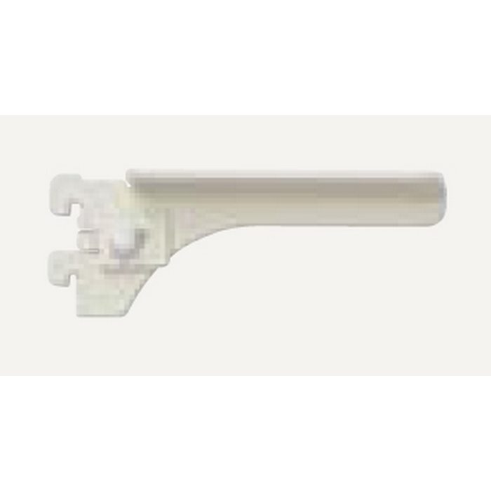 MKTTBS-2C-W 無垢の木の収納 棚柱用ブラケット フツウノ 左右セット D145用 長さ130×高さ50×幅20mm ホワイト 2本入 ...