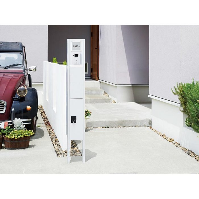 KS-GP10ANKT-E-M3L-TW-WN クオール 門柱ユニット（ポスト＋宅配BOXタイプ） GP10Aタイプ インターホン取付仕様 ...