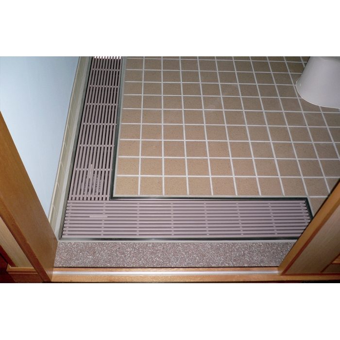 HRFB-15L1000-S トラップ付き排水ユニット小川くん 排水ユニット樹脂グレーチング 深型 防水縦引き 144×994×967× ...