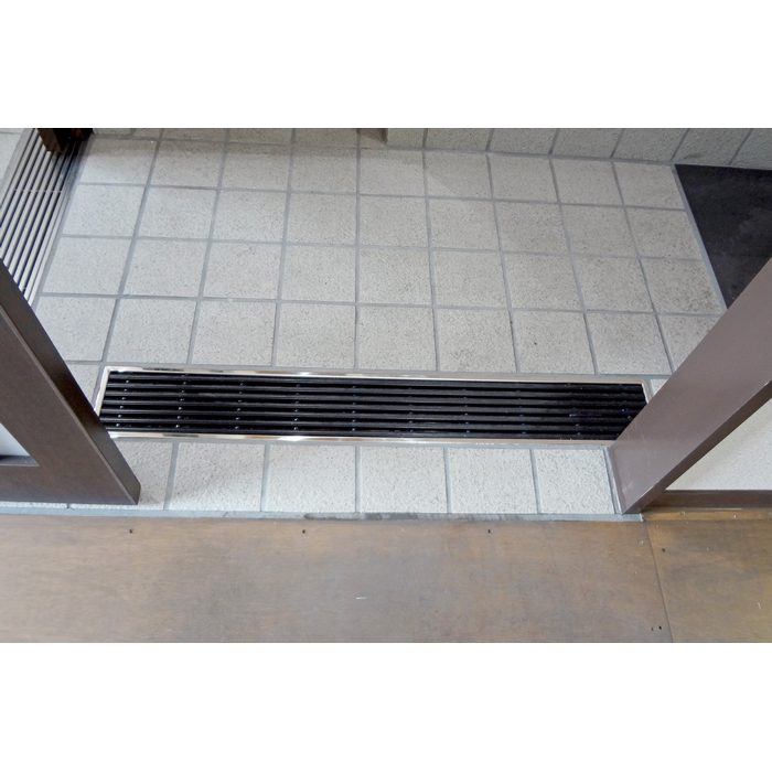 HRFB-15L1800-D トラップ付き排水ユニット小川くん 排水ユニット樹脂グレーチング 深型 防水縦引き 144×1794×883×2× ...