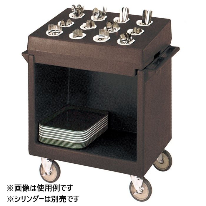 4121200 キャンブロ トレー＆ディッシュカート TDCR12 ダークブラウン Cambro社【アウンワークス通販】