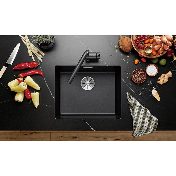 523145 【BLANCO】シンク（本体） SUBLINE 800-U W800×D400×H190mm（内寸） white ホワイト リラ ...