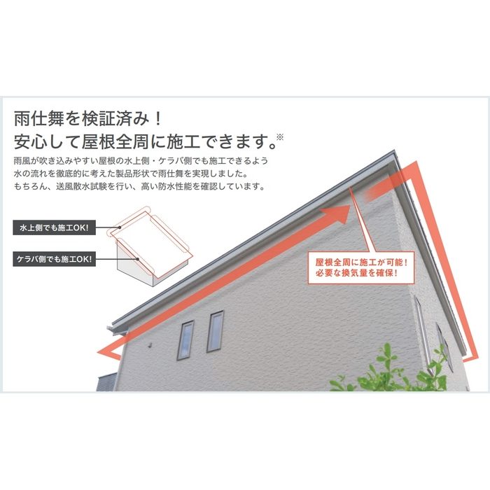 FV-DE14-L18-CB 防火軒天換気材（軒先・壁際タイプ） L1820mm シックブラウン 6本入 城東テクノ【アウンワークス通販】