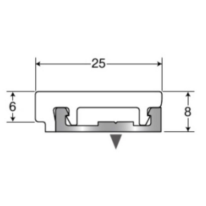 PVM101-WT Previo M101 室内木階段 上足用ノンスリップ アルミ製 1920mm ホワイト 5本入 アシスト【アウンワークス通販】