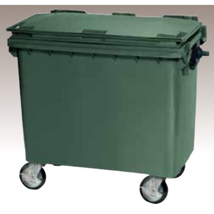 KF660 ダストカート 集積搬送カート 約660L グリーン カイスイマレン【アウンワークス通販】