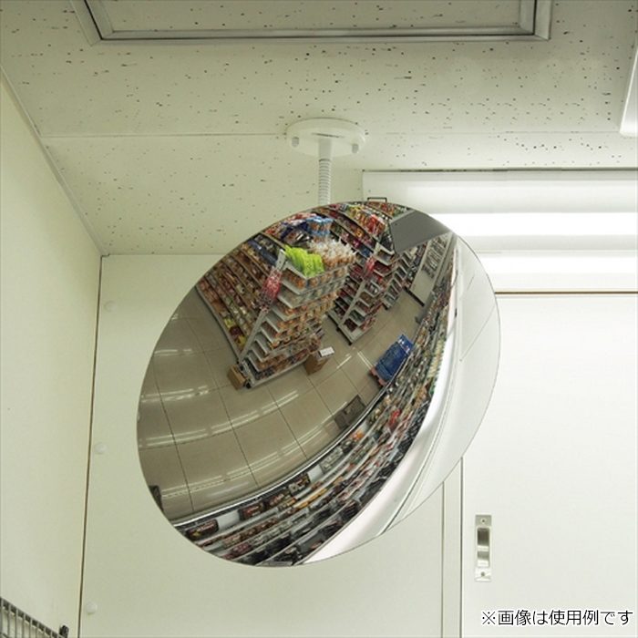 MF60 丸ミラー W600×H600mm ホワイト コミー【アウンワークス通販】