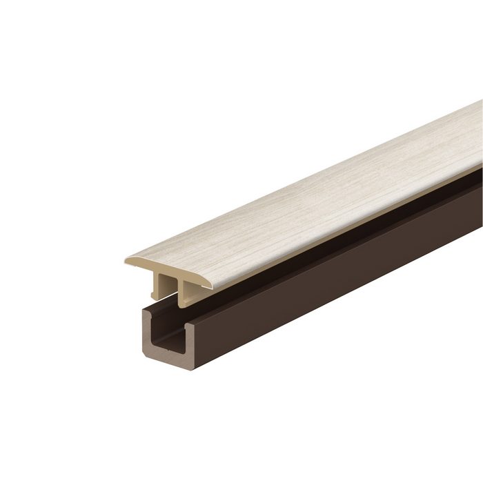 MT7101-23PP リモデル造作材 床見切12T（化粧シート仕様・12mm厚フロアー専用） 継手タイプ 厚15mm 25×1950mm コットンベージュ 大建工業【アウンワークス通販】