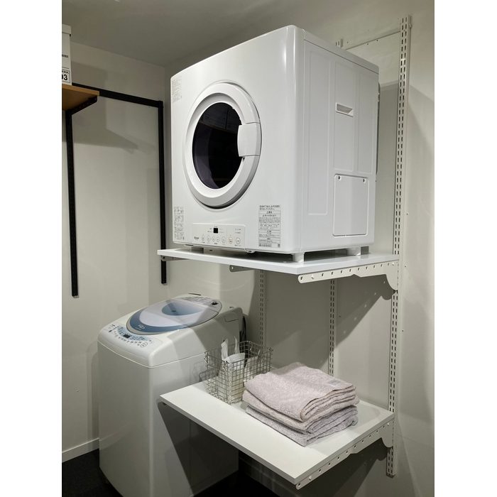 KS-7560AJ Fitrack×乾太くん専用台セット W765×H1753mm ホワイト 藤山【アウンワークス通販】