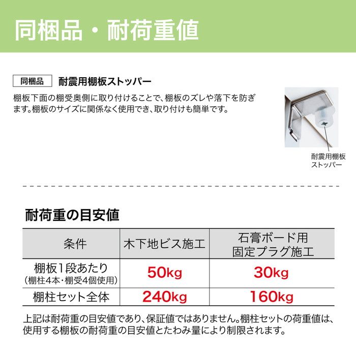 TBAS-W-A シンプルアルミ棚柱セット 12×1820mm ホワイト 南海プライウッド【アウンワークス通販】